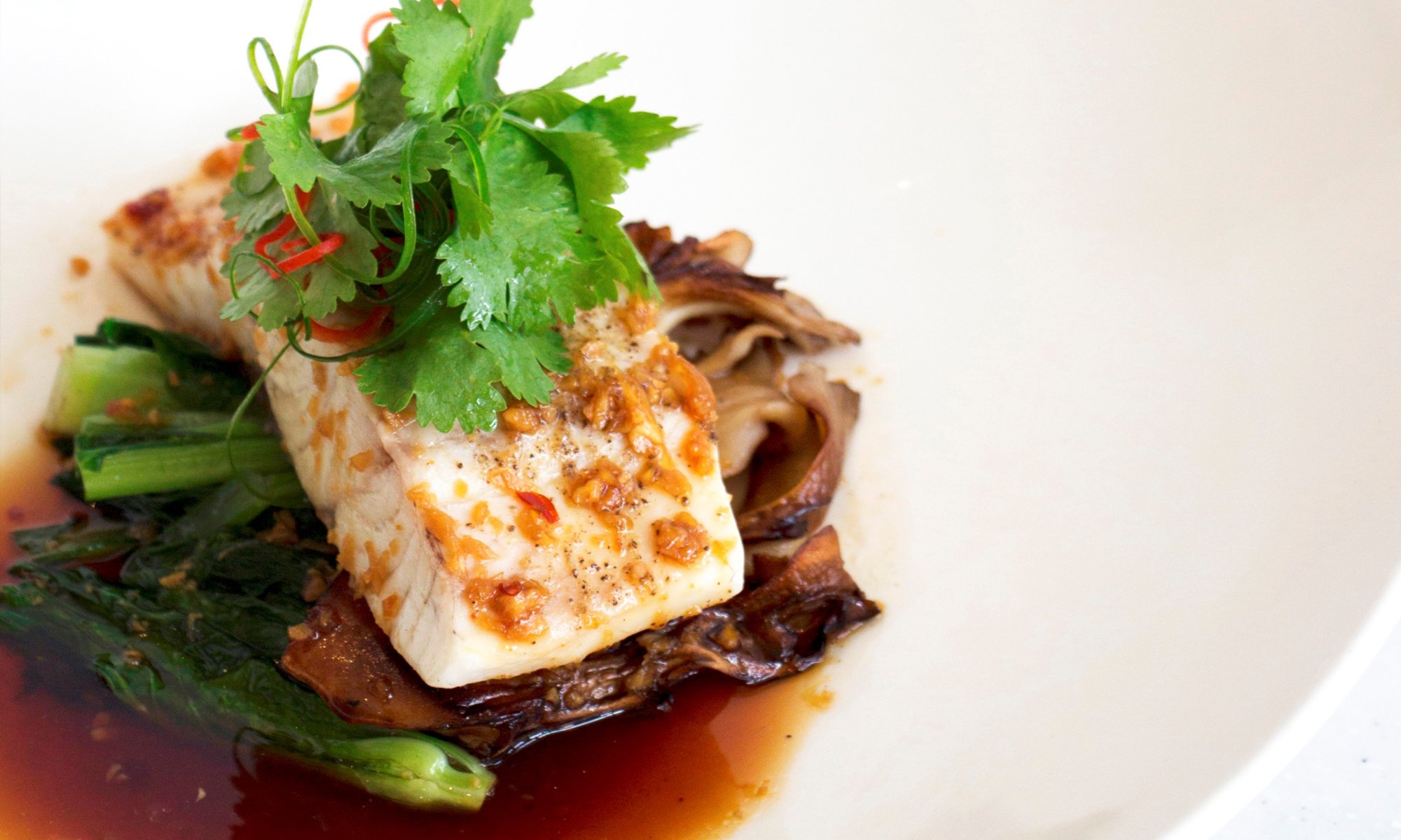 Hawaiian Kanpachi with Shitake Mushroom "Donabe Style":